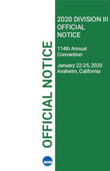 2020 Division III Official Notice – NCAA Publications